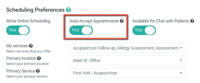 Auto-Accept Appointments