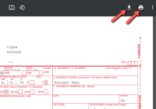 How to Print or Download a Claim