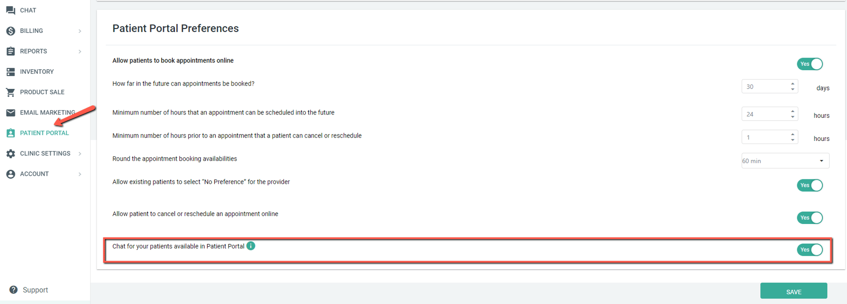 Patient Portal - HIPAA Compliant Chat Feature!