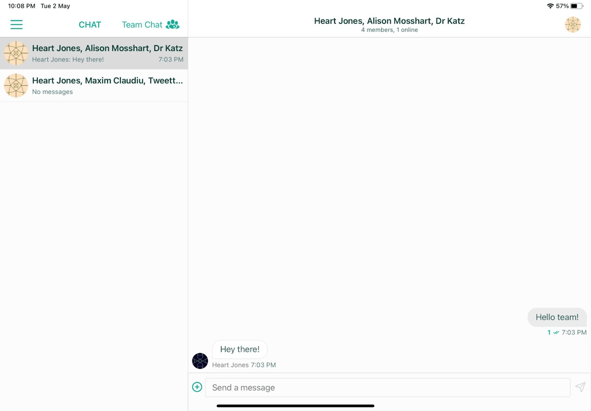 Chat Feature for iPad App!